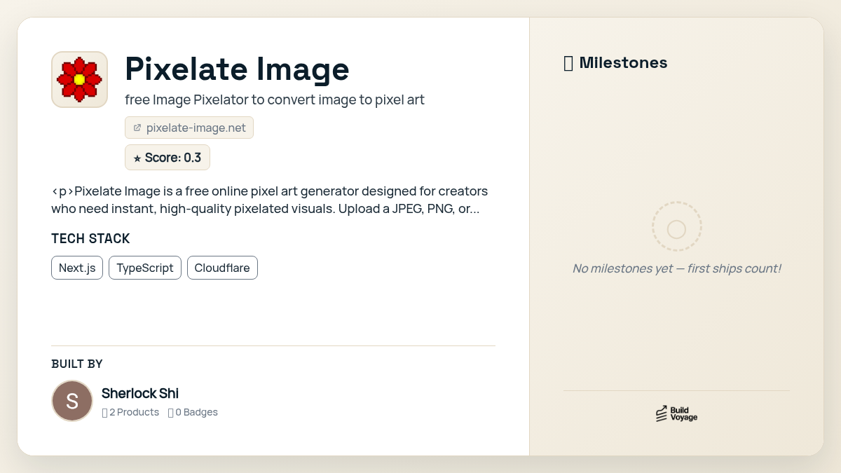 Pixelate Image — BuildVoyage